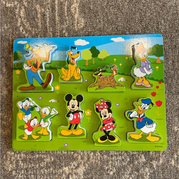 Disney | Toys | Disney Green Puzzle With Classic Characters | Poshmark